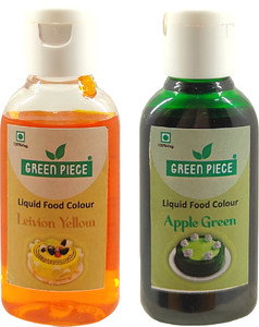 GREEN PIECE Edible Liquid Food Colour(15 ml each)(Pack of 2) Multicolor ...