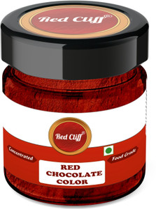 RED CLIFF Edible Red Chocolate Powder Color for Cakes, Desserts, and ...