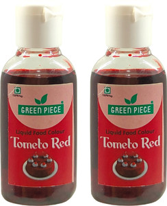 GREEN PIECE Tomato Red Edible Liquid Food Colour .(15 ml each)(Pack of ...