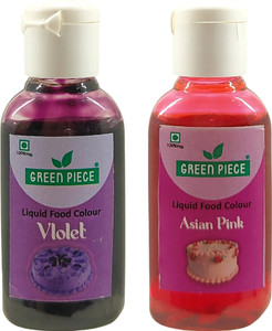 GREEN PIECE Edible Liquid Food Colour(Pack of 2)(15 ml each) Multicolor ...