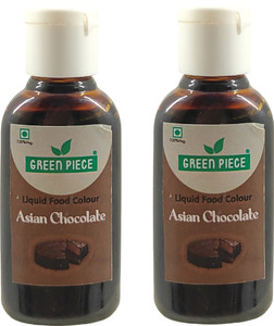 GREEN PIECE Asian Chocolate Edible Liquid Food Colour .(15 ml each ...
