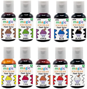 Xila Magic Icecream Food Edible Colouring Set Of 10 Multicolor Price in ...