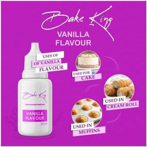 Bake King Vanilla Flavour Liquid Essence for Baking Cakes, Jelies 30ml ...
