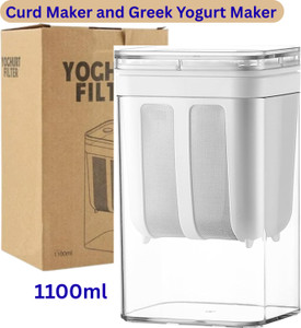empresa industries Yogurt & Curd Maker/Fine Mesh Strainer with Lid/Hung ...