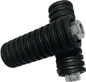 Siano Rear Foot Pegs/Foot Rest Set for Cycle Stunts with rubber coating ...