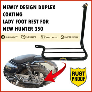 Znee Smart HEAVY METAL DUPLEX COATING LADY FOOTREST FOR ROYAL ENFIELD ...