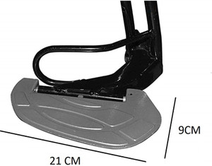 DAZZRIDE Lady Step Rear Footrest Compatible for Scooty Hero Pleasure ...