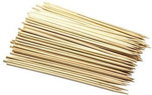 ANIKART Bamboo Stick Long Wooden Stick | Paneer Tikka Stick | Kabab ...