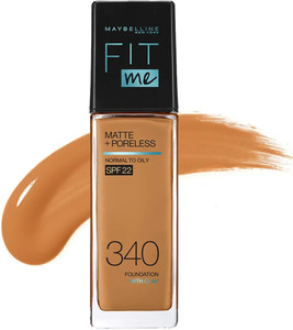 MAYBELLINE NEW YORK Fit Me Matte + Poreless Liquid Foundation SPF 22 ...