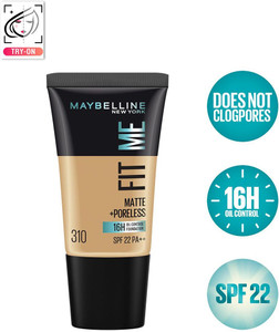 MAYBELLINE NEW YORK Liquid Foundation, Matte & Poreless, Full Coverage ...