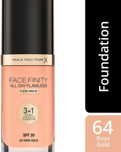 MAX FACTOR Face Finity All Day Flawless 3 In 1 Foundation - 64 Rose ...