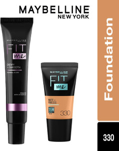 MAYBELLINE NEW YORK Fit Me Dewy & Smooth Finish Primer 30ml + Fit Me ...
