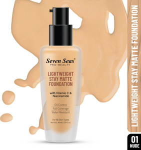 Seven Seas Stay Matte Foundation, Full Coverage Foundation | With ...