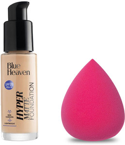 BLUE HEAVEN Hyper Matte - 501 Honey Foundation - Price in India, Buy ...