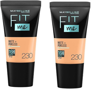 MAYBELLINE NEW YORK Fit Me Matte Poreless Liquid Foundation 230 Natural ...