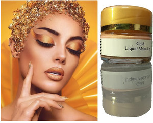 NADJA NEW FACE AND BODY MAKEUP GOLDEN SHINY FOUNDATION FOR MAKEUP ...