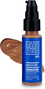 YAAN MAN Foundation for Men (Dark Shade) Invisible Make-up for Men ...