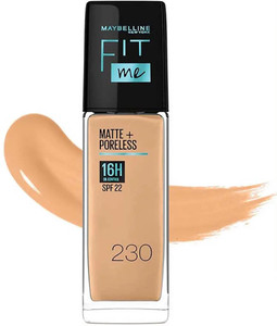 MAYBELLINE NEW YORK Fit Me Matte + Poreless Liquid Foundation SPF 22 ...