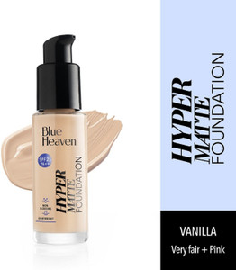 BLUE HEAVEN Hypermatte Foundation- 101 Vanilla Very Fair + Pink, 30 ml ...