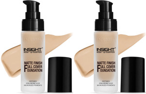 Insight Cosmetics Matte Finish Full Cover Foundation (LP05) Pack of 2 ...