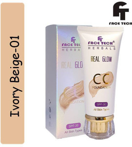face tech Real Glow CC Foundation With SPF-30 Foundation - Price in ...