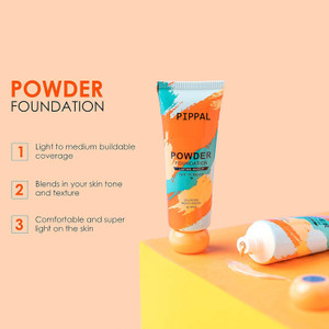 PIPPAL Orange Tube Powder Fondation Lasting Makeup Sky High Supar Black ...