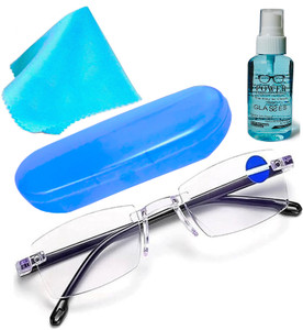 See World Rimless (+3.00) Rectangle Reading Glasses Price in India ...