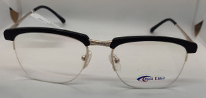 CROSSLINE Half Rim Clubmaster Frame Price in India - Buy CROSSLINE Half ...