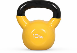 VECTOR X Vinyl Half Coating Kettle Bell for Gym & Workout 10 Kg Yellow ...