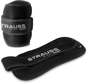 Strauss (1.5 Kg x 2) Round Shape Ankle Weight | Wrist & Leg Weight, 1 ...