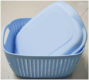 Mdrmall Stylish Net Basket | Plastic For Fruit Vegetables With Lid ...