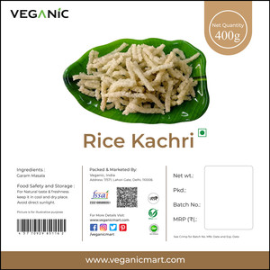 Veganic Rice Kachari | Salted Rice Wafer Fryum | Rice Finger Papad ...