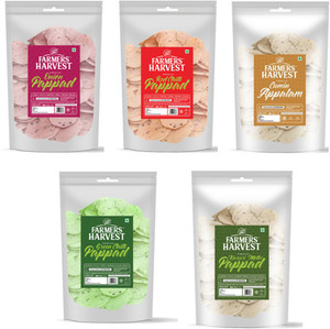 farmers harvest Papad Combo(Onion, Red Chilli, Cumin, Green Chilli ...