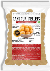Zulu Traders Pani Puri Pallets (Pack of 2 400gm) Fryums (Pack of 2 ...