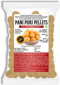 Zulu Traders Ready to Fry Pani Puri Pellets | Dry Golgappa/Fuchka ...