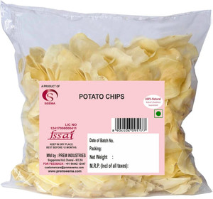 Seema Raw Potato Chips/ Dry Potato Fryums (Crunchy, Thin & Tasty ...