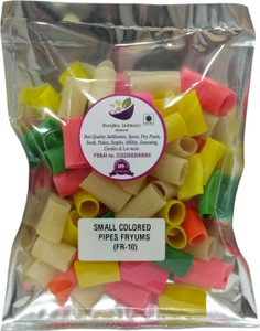 KUNJIKA JADIBOOTI Pipe Shape Small Colored Fingers fryums Papad Ready ...