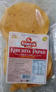 GANESH PAPAD GANESH RICE CRISPIE RED CHILLI (PACK OF 2) Masala Papad ...