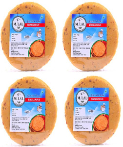 M.Lal Handmade spicy Chana masala papad pack of 4 (200gm each) Masala ...