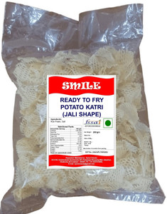 Smile Home Made Ready to Fry Raw Potato Katri / Jali Shape Potato Wafer ...