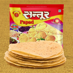 SWAD PRODUCTS Santoor Tikadi Papad 400Gm Crispy Papad | Bikaneri Papad ...