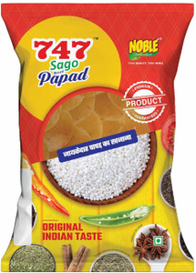 Noble SAGO BASED PAPAD (UNFRIED SNACK PELLETS) Masala Papad 500 g Price ...