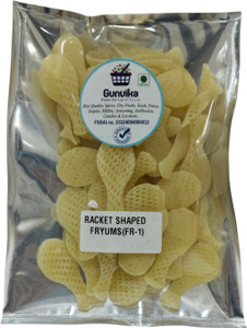 Gunvika Bat Shape Fingers fryums Papad Ready to Fry with Chat Masala Fr ...