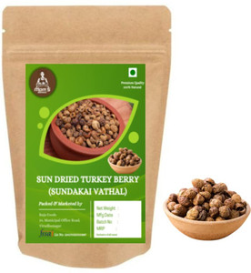 MOM'S HARVEST Sun Dried Turkey Berry Sundakai Vathal Unsalted 250 grams ...