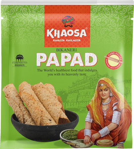KHAOSA Papad Small 7 inch 400Gm Masala Papad Price in India - Buy ...