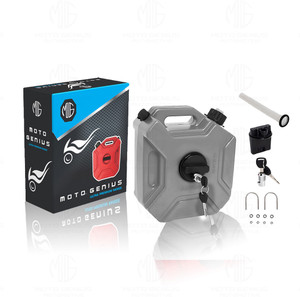 MOTO GENIUS 5L Heavy-Duty Fuel Jerry Can for Motorcycles - Petrol ...