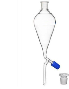 Rawal separating funnel with rotaflow stopcock and glass stopper ...