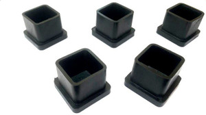 P M POLYMERS 1 Inch (25 mm) Square Soft PVC Bush or Footrest for ...