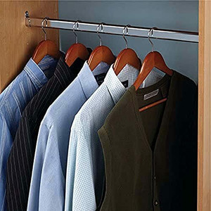 Volo Stainless Steel Oval Closet Rod with End Supports (Size : 6 ft ...