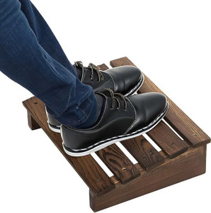HomEnrich Wooden Footrest Under Office Desk Under Table Leg support for ...